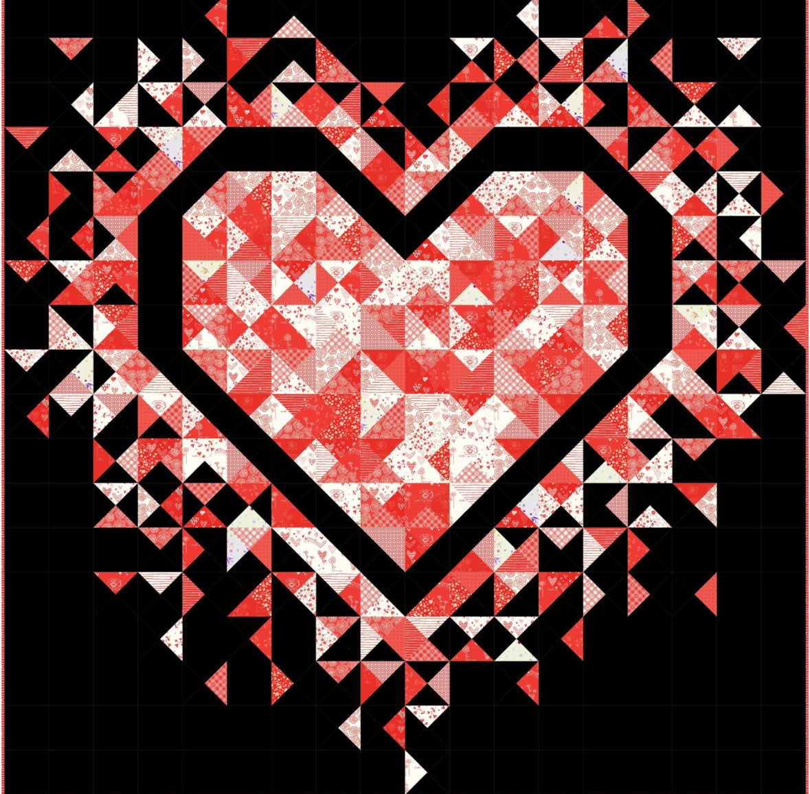 Exploding Hearts by Slice of Pi Quilt kit 72” – Sewsalot Fabrics