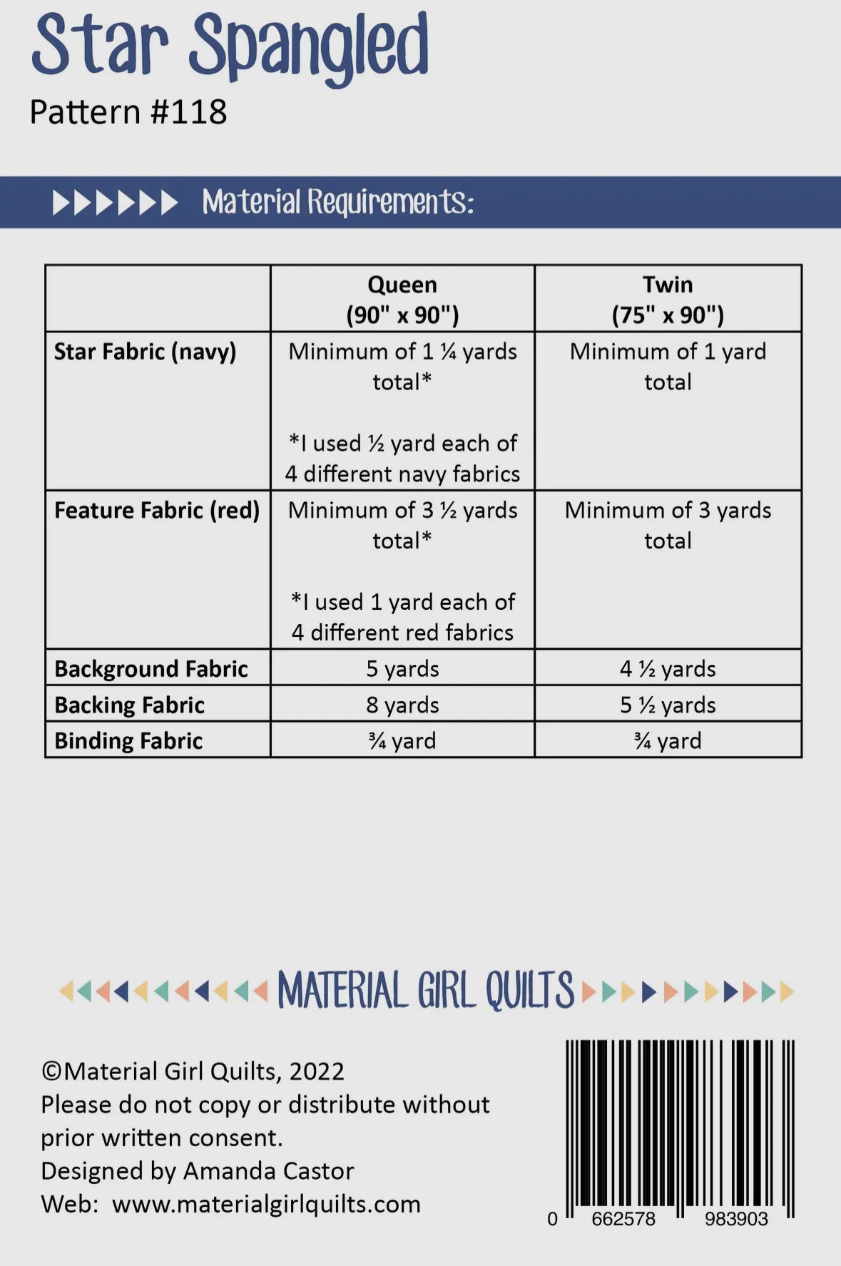 Star Spangled Log Cabin Variation by Material Girl Quilts queen and Tw ...