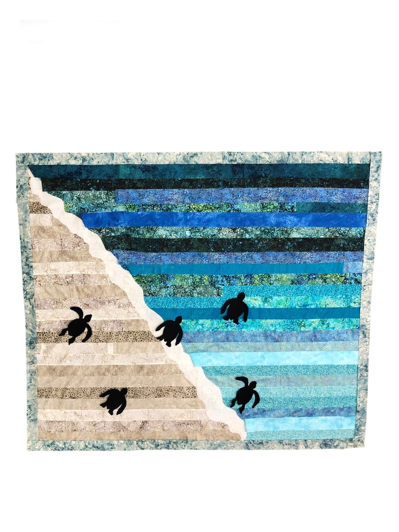 Baby Sea Turtle pre cut quilt kit lap size 60x51” applique – Sewsalot ...