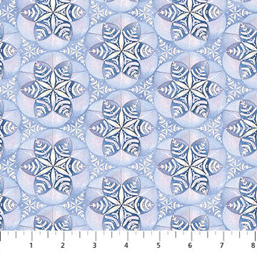 Polar Frost White and Blue and White Snowflake Medallions – Sewsalot ...
